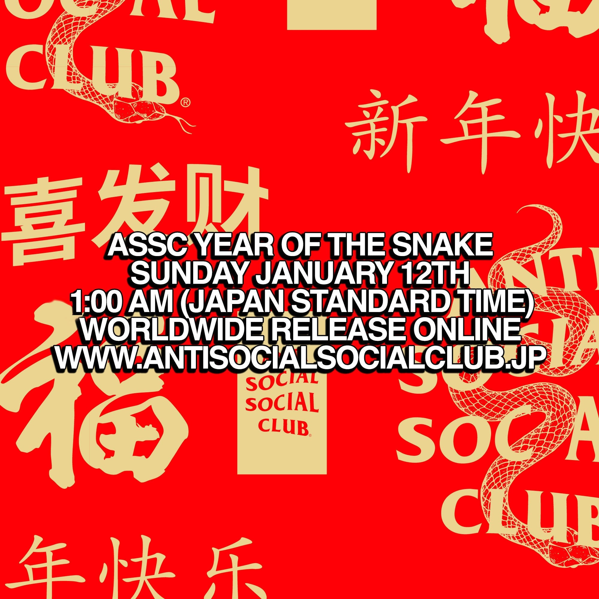 ASSC YEAR OF THE SNAKE – ANTI SOCIAL SOCIAL CLUB JAPAN