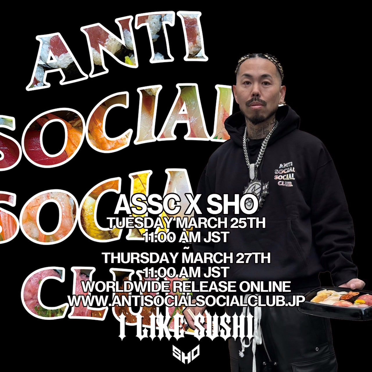 ASSC X SHO – ANTI SOCIAL SOCIAL CLUB JAPAN